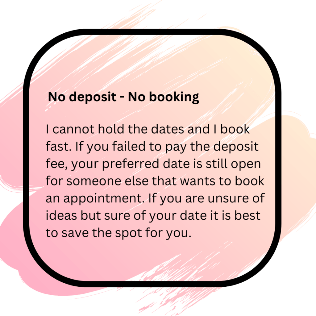 Policies and Fees - Makeup by Cheenie